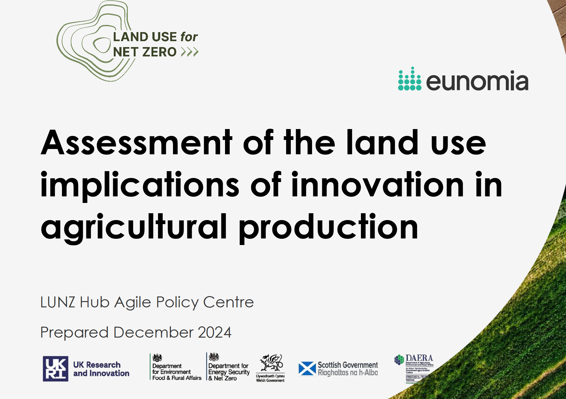 Assessment of the land use implications of innovation in agricultural ...